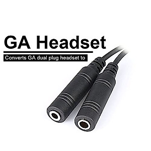 GA Headset to Helicopter Adapter