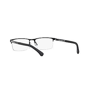 Armani EA1041 Eyeglass Frames 3094-53 - Black Rubber EA1041-3094-53