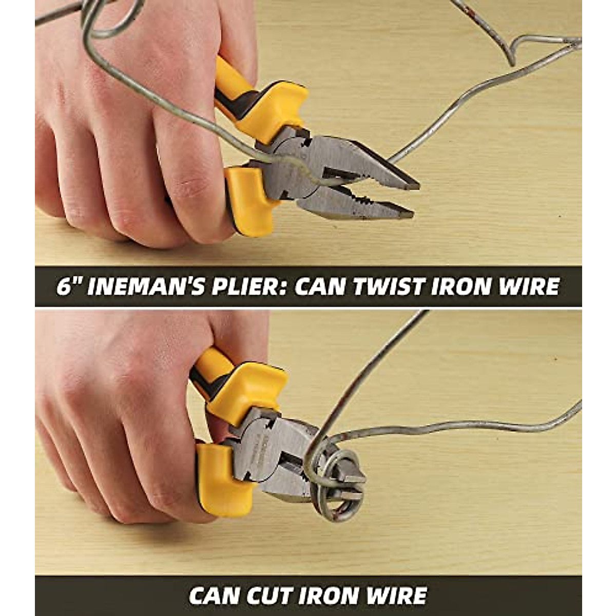 DOWELL Small Homeowner Tool Set 9 Pieces General Household Small Hand Tool Kit with Plastic Tool Box Storage Case