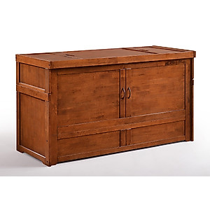 Night & Day Furniture Murphy Cube Cabinet Bed (Cherry, Queen)