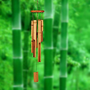 Bamboo Wind Chimes-30'' Wooden Wind Chimes for Outdoor & Indoor,Garden, Yark,Patio and Home Décor (30inch)