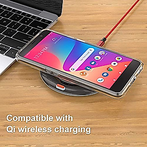 YJROP (3-Pack) for BLU View 2 Case, for BLU View 2 B130DL Case, Soft Clear TPU [Scratch-Resistant] Drop Silicone Bumper Protection Shockproof Phone Case Cover for BLU View 2 B130dl,Flower