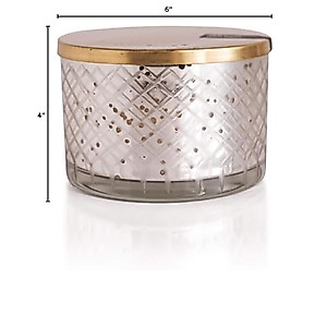 Capri Blue Mercury Blue Jean Scented Candle Bowl with Glass Candle Holder - Luxury Aromatherapy Candle - 15 Oz - Blue Jean - Luxury Aromatherapy Candle - Glass Candle with Soy Wax Blend