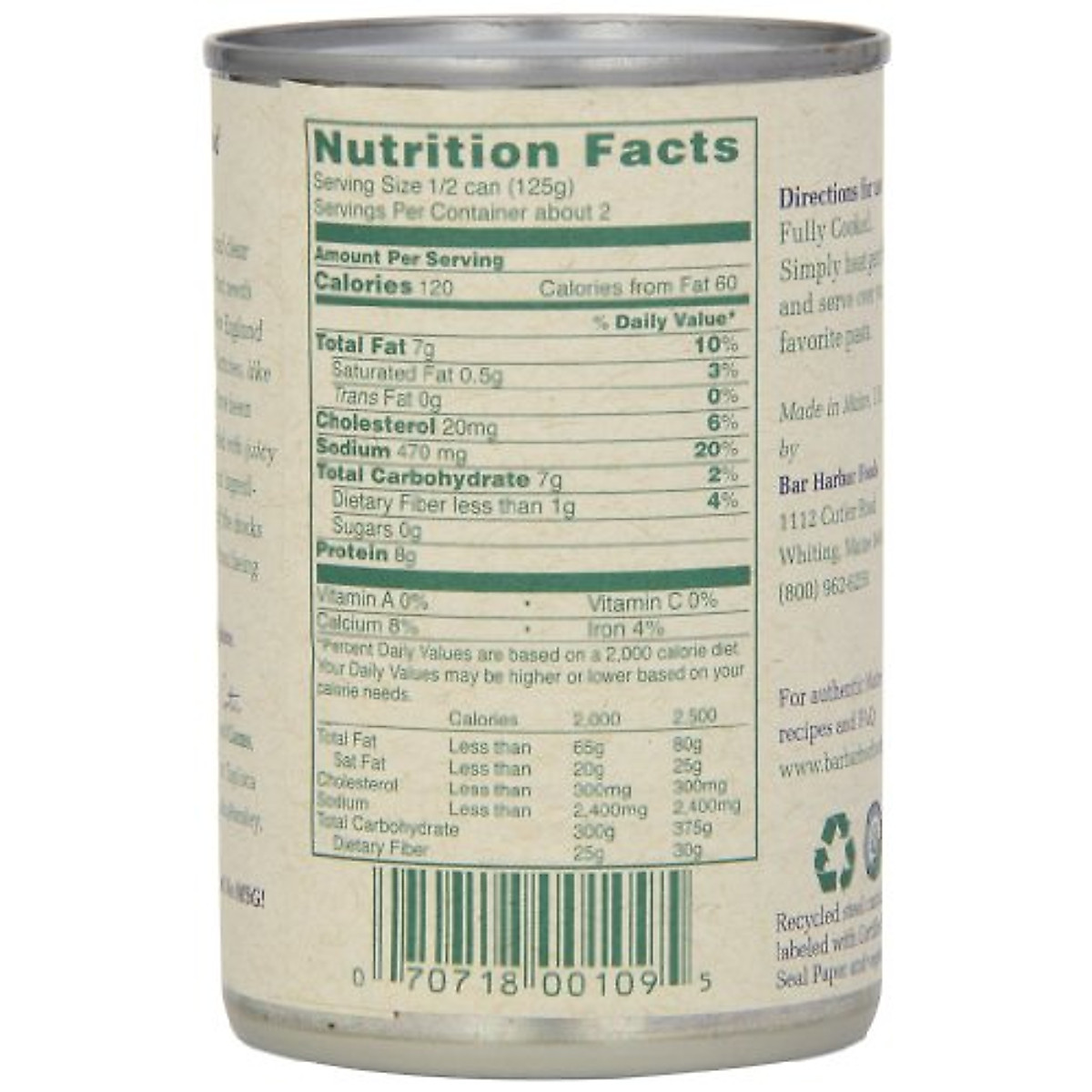 Bar Harbor White Clam Sauce, 10.5 oz. (Pack of 6)