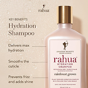 Rahua Hydration Shampoo, 9.3 Fl Oz, Organic Hydrating Moisturizing Sulfate Free Shampoo for Dry Hair, Natural, Plant Based Derived Ingredients, Mango & Passion Fruit, Hair Care for Frizz & Scalp Care
