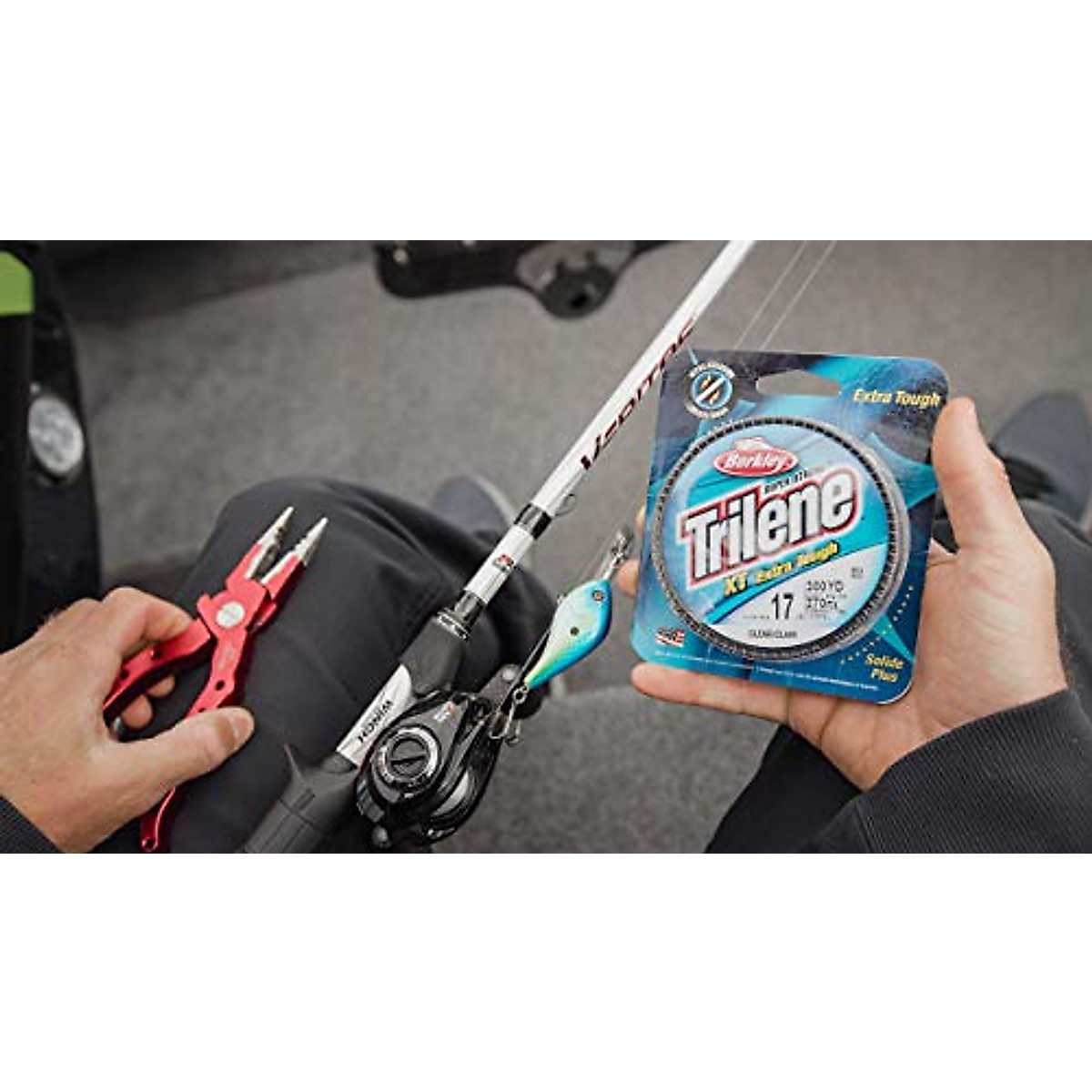 Berkley Trilene® XT®, Low-Vis Green, 8lb | 3.6kg, 110yd | 100m Monofilament Fishing Line, Suitable for Saltwater and Freshwater Environments