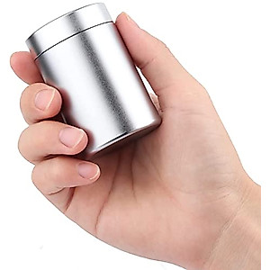 OZCHIN Aluminum Storage Jar Portable Airtight Smell Proof Container Bottle Multipurpose Storage Container for Spices, Coffee & Teas