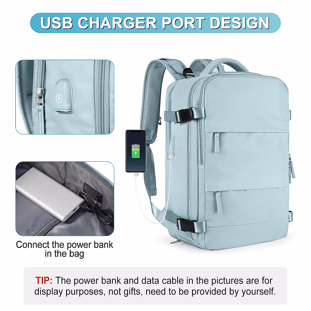 coofay Personal Item Travel Backpack For Women Men Airline Approved Carry On Backpack Flight Approved Waterproof Sports Luggage Backpack Casual Daypack Small Hiking Backpack