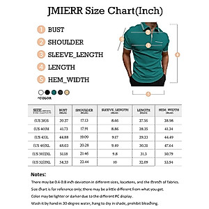 JMIERR Men's Zipper Polo Shirts Classic Lightweight Knit Striped Polos Shirt Casual Short Sleeve Golf Shirt for Men,US 43(L),Khaki