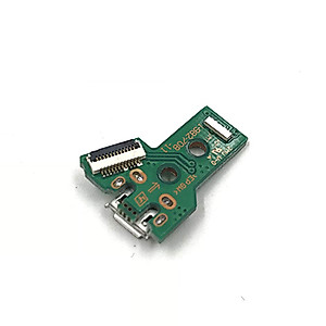 Replacement USB 12pin Charging Port Socket Triangle Board Charger PCB Board with 12pin Flex Ribbon Cable for PlayStation 4 JDS-055 PS4 055 Controller