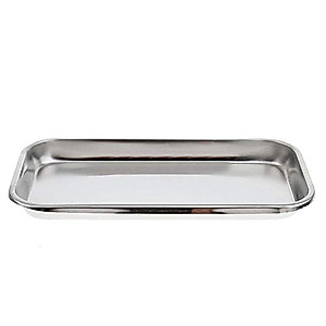 Grey990 Rectangle Shape Dental Equipment Stainless Steel Plate Dish Holder Plate