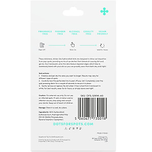 Dots for Spots Pimple Patches - Fast Acting Translucent Hydrocolloid Zit Treatment Stickers for Face - Blemish Patch for Women, Men & Teenagers - Made in Korea (60 count)