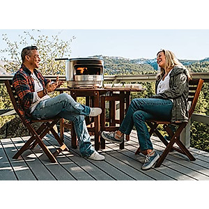 Solo Stove Pi Pizza Oven, Wood & Gas Burner | Incl. Stainless Steel Outdoor Pizza Maker, Wood Burning Assembly, Gas Burner, Cordierite Pizza Stone (13 mm thick), H: 15.125 in x Dia: 20.5 in, 30.5 lbs