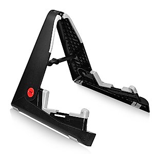 Guitar Bass Stand Portable Adjustable Folding Space Saving For Pro Bass Acoustic Electronic Guitar Stand Extendable Holding Arm Silicon Cushion, by LC Prime