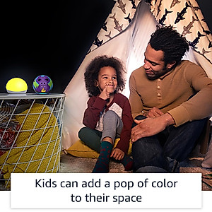 Echo Glow - Multicolor smart lamp for kids, a Certified for Humans Device – Requires compatible Alexa device