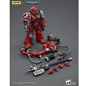 JOYTOY Warhammer 40K 1/18 Action Figure Ultramarines Primaris Techmarine Brother Tybestis Extreme Warrior Joy Toy Models