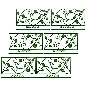 Didiseaon 6pcs Tomato Support Garden Fence Edging Orchid Support Stakes Decorative Garden Edging Lawn Fence Pot Plants Indoor Vine Plant Climbing Stand Planter Climbing Vine Fiberglass Rod