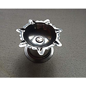 Garden Of Arts Stainless Steel 7 Wicks Diyas Used for Any Hindu Festival Diwali Ganesh Festival Lightening of Home Any Auspicious inaugration for Office Home