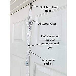The Clip Hanger Hat Hats Baseball Cap Caps Rack Organizer Organizers 20 Hats Any Size Style Shape! Door Wall Closet Organize Anything. Hanging on Hanger or Hang from Ceiling