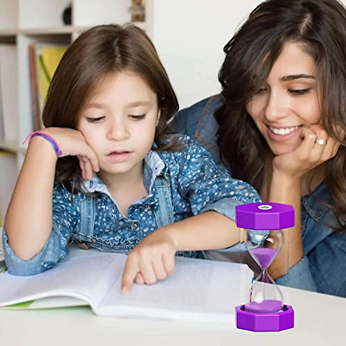 YLTIMER 2 Minute Sand Timer - Colorful & Unbreakable