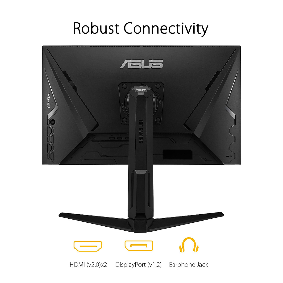 ASUS TUF Gaming VG279QL1A 27” HDR Gaming Monitor, 1080P Full HD, 165Hz (Supports 144Hz), IPS, 1ms, FreeSync Premium, DisplayHDR 400, Extreme Low Motion Blur, Eye Care, HDMI DisplayPort (Renewed)