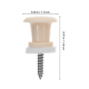 SUPVOX 2pcs Guitar Strap Lock Buttons Mushroom Head Non Slip for Electric Acoustic Guitar Bass Parts Accessories ()