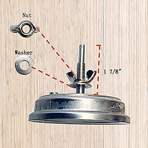 3 inch Upgraded Temperature Gauge Kit Replacement for Masterbuilt 560/800/1050XL Gravity Series Digital Charcoal Grill + Smokers