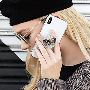 Multifunction Cell Phone Stands and Grips for Smartphones and Tablets Holder - Geometric Unicorn Elephant Marble Rose Gold Pink 3 Pack