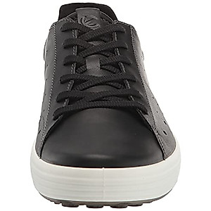 ECCO Men's Soft 7 Cloud Sneaker, Black, 8-8.5