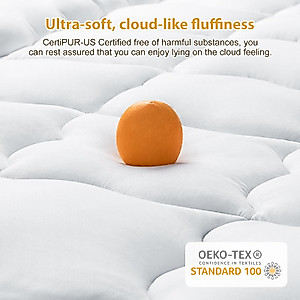 Maxzzz Queen Mattress Topper, Extra Thick Mattress Pad Cover for Back Pain, Mattress Protector for 8-21 Inch Mattress, 1200GSM Down Alternative, 60 * 80 Inches.