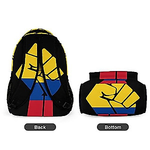FunnyStar Colombia Flag Resist Laptop Backpack Cute Daypack for Camping Shopping Traveling