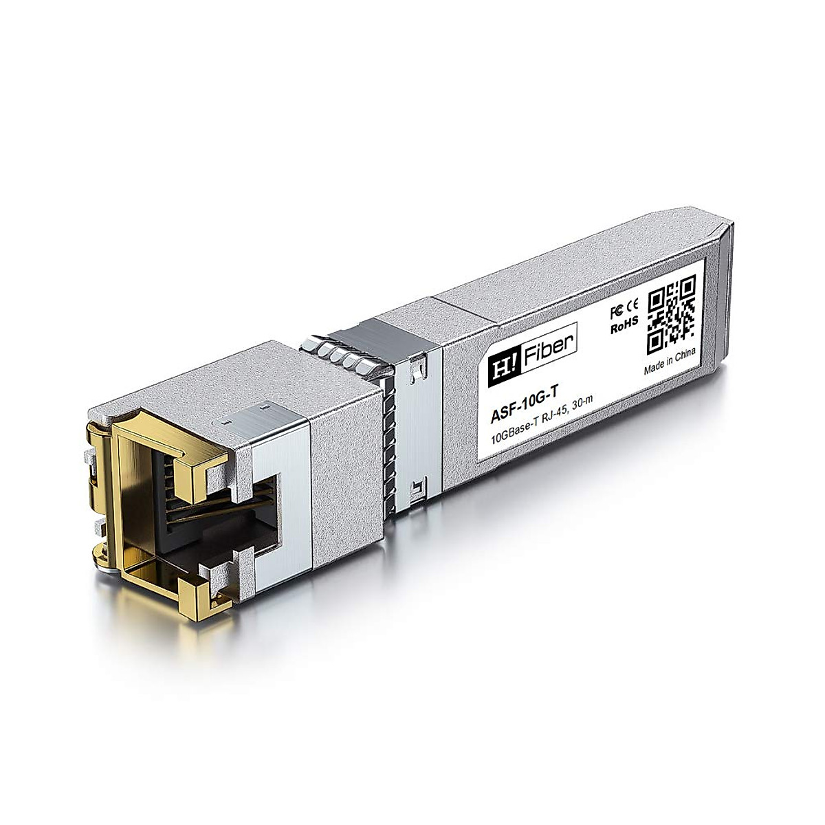 10Gb SFP+ RJ45 Transceiver, 10Gbase-T SFP+ Ethernet Module Support 10G/5G/2.5G/1.25G, Compatible with Cisco SFP-10G-T-S, Ubiquiti UF-RJ45-10G, UniFi, Meraki,MikroTik,Supermicro and More, 30m