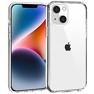 TENOC Phone Case Compatible for iPhone 14 & iPhone 13, Clear Case Shockproof Protective Bumper Slim Cover for 6.1 Inch