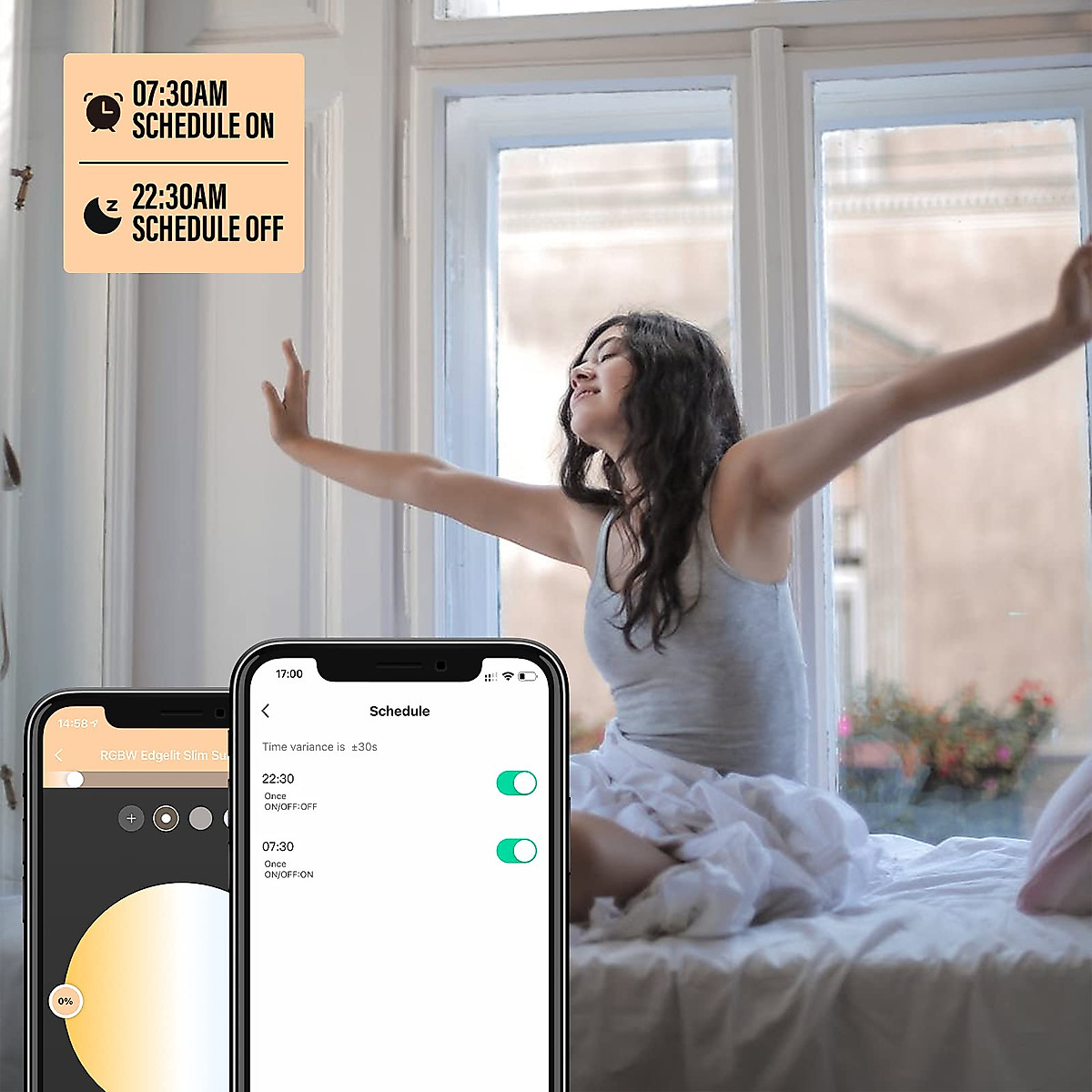 JULLISON 4" LED Smart Slim Recessed Pot Light, WiFi APP & Voice Control, 120VAC, 9W, 600LM, RGB + 2700K-6000K, ETL & FCC & IC Rated, Wet Location, Compatible with Alexa/Google Home, White - 4 Packs