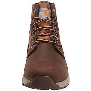 Carhartt mens Force 5" Lightweight Sneaker Soft Toe Ankle Boot, Brown Leather & Tan Duck, 10 US