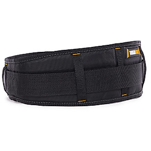 ToughBuilt - Padded Work Belt - Heavy Duty, Deluxe Premium Quality, Durable - Adjustable Size - (TB-43A)