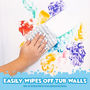 Tub Works Bathtub Finger Paint Soap, 12 Pack | Non-Toxic, Washable Bath Paint for Toddlers & Kids