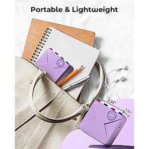 COLORWING M02S Pocket Mini Printer-Bluetooth Thermal Photo Mini Printer 300DPI,Thermal Sticker Printer for Study Notes, Photo, Organization, Gift, Compatible with iOS and Android