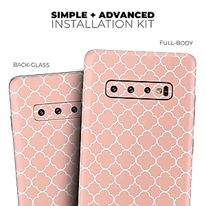 DesignSkinz The Mint Pink Morocan Pattern Protective Vinyl Decal Wrap Skin Cover Compatible with The Samsung Galaxy S20 (Screen Trim & Back Glass Skin)