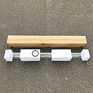 Unicoshape Patio Heater Replacement Quartz Glass Tube 51.2" Tall ø4 in Diameter with Support Rubber Ring, Fits 3-Sided Pyramid Heaters, Outdoor Propane Heaters Parts, Table Top Replacement