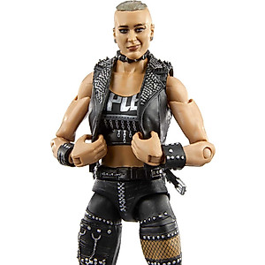 WWE Rhea Ripley Elite Collection Action Figure, 6-in/15.24-cm Posable Collectible Gift for WWE Fans Ages 8 Years Old & Up