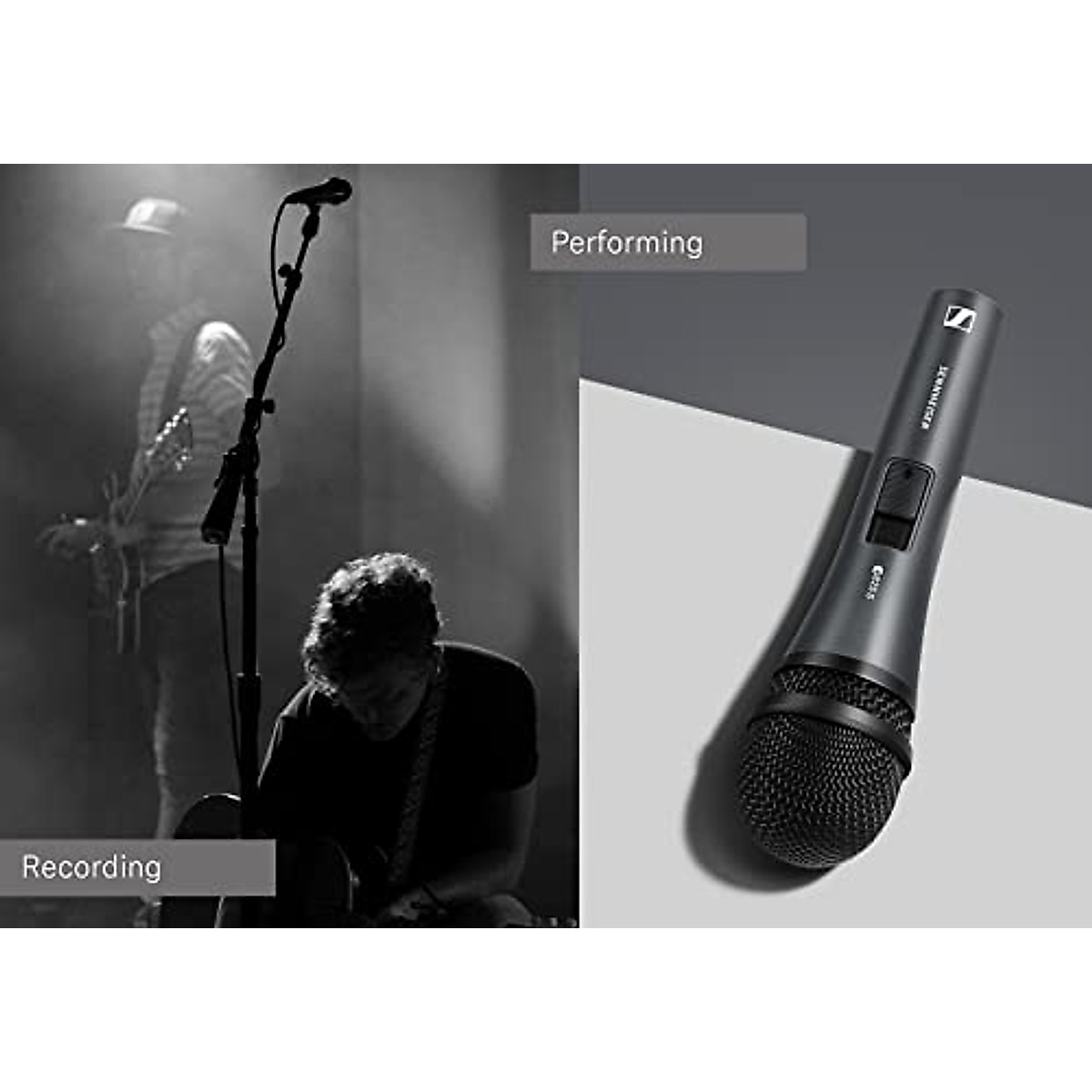 SENNHEISER E825-S Handheld Cardiod Dynamic Microphone with On/Off Switch