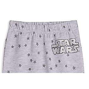 STAR WARS The Child Newborn Baby Boys Fleece Hoodie Short Sleeve Bodysuit and Pants 3 Piece Baby Outfit Set Grey/Green 0-3 Months