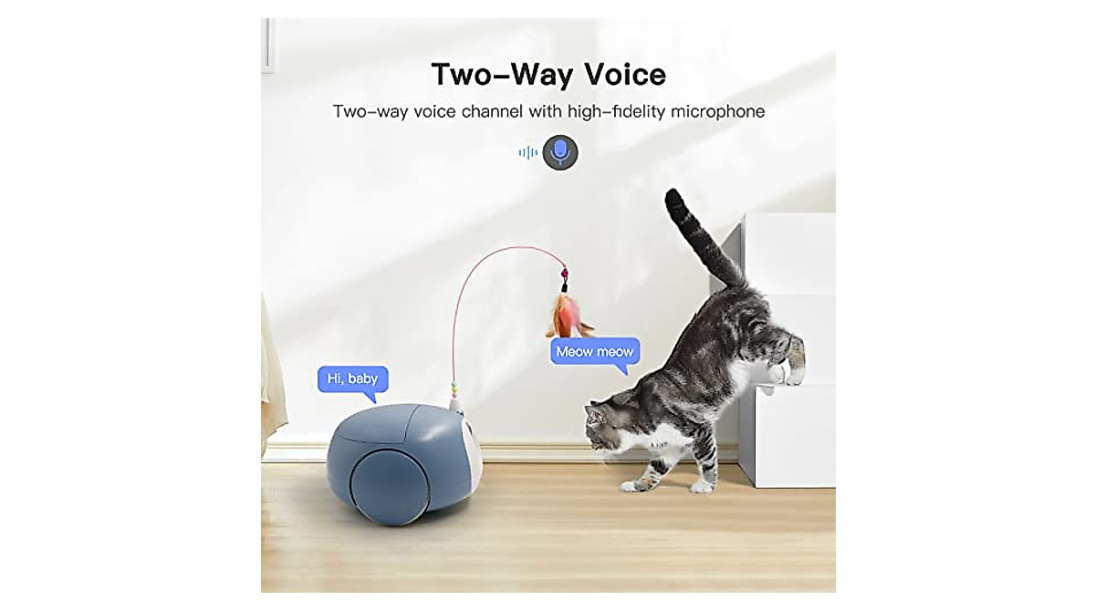 Smart Pet Camera Robot with Treat Dispenser & 2 Way Audio