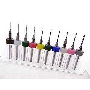 10 pack .10mm to 1.0mm Micro Drill Bits (1 each) .10 .20 .30 .40 .50 .60 .70 .80 .90 1.0mm Installation, JEWELRY MAKING, Crafts, CNC CIRCUIT BOARD PRODUCTION, Woodworking, MODEL TRAINS CARS BOATS!!