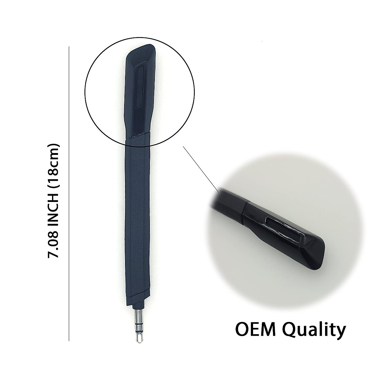 REEYEAR Mic Replacement Crystal Sound Noise Isolation Microphone Compatible with Logitech G733 Lightspeed Wireless Gaming Headset,3.5mm Jack Detachable 6 mm mic with Blue Voice Filters,White