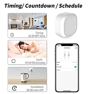 DoHome Homekit WiFi Relay Switch, Smart Relay Wireless Remote Control Light Switch Voice Control Outlet Timer Work with Siri, Alexa and Google Assistant DIY Your Home 2 Pack (Square)