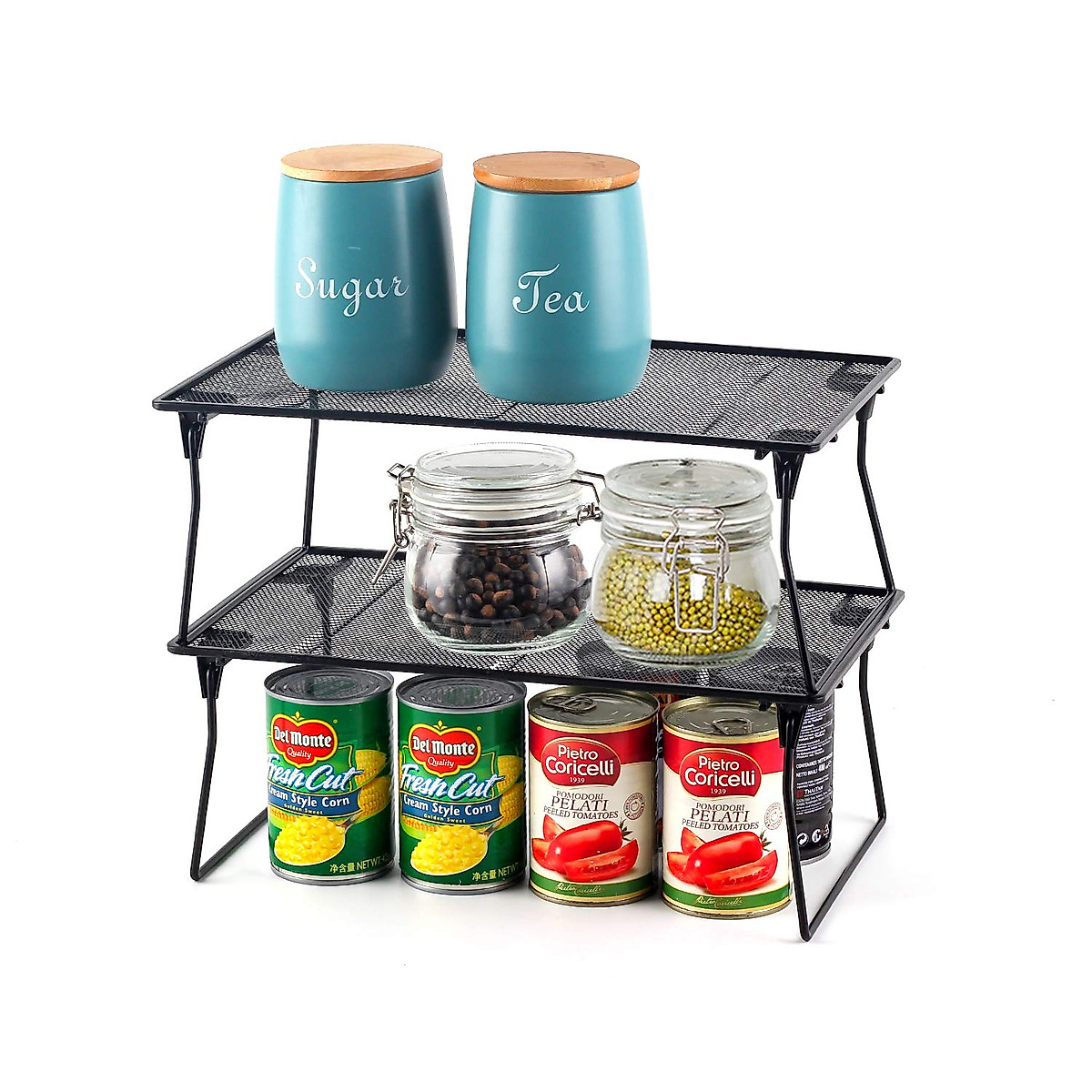 Kitchen Counter and Cabinet Shelf Organizer (2-Tier Organizer)