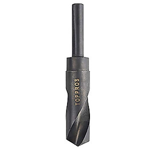 TOPPROS 30mm Split Point Tip HSS High Speed Steel Twist Drill Bit 1/2" Straight Tool Holder Drill Hole
