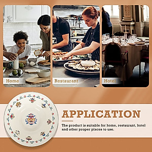 DOITOOL Metal Wash Basin chinese propane bowl enamel bowl with lid retro wedding soup bowl salad fruit serving bowl chinese decor 30cm camp cookware white collapsible bowls for camping Enamel Bowls